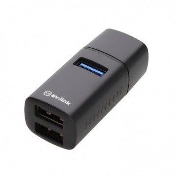 3 Port USB 3.2 and USB 2.0 Mini USB Type A Hub